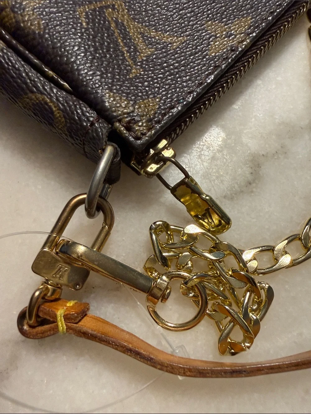 Louis Vuitton | Bags | Louis Vuitton Monogram Mini Pochette In Brown ...